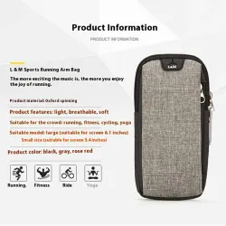 Brassard Sport Téléphone Pochette Zippée